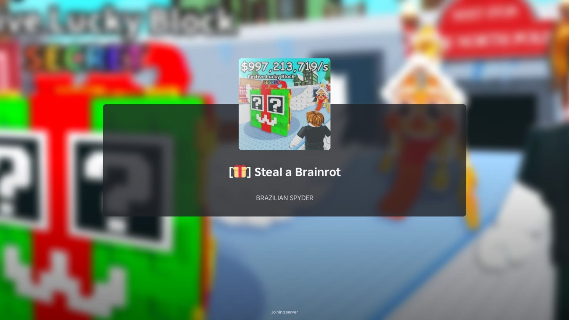 Steal a Brainrot Festive Lucky Block guide