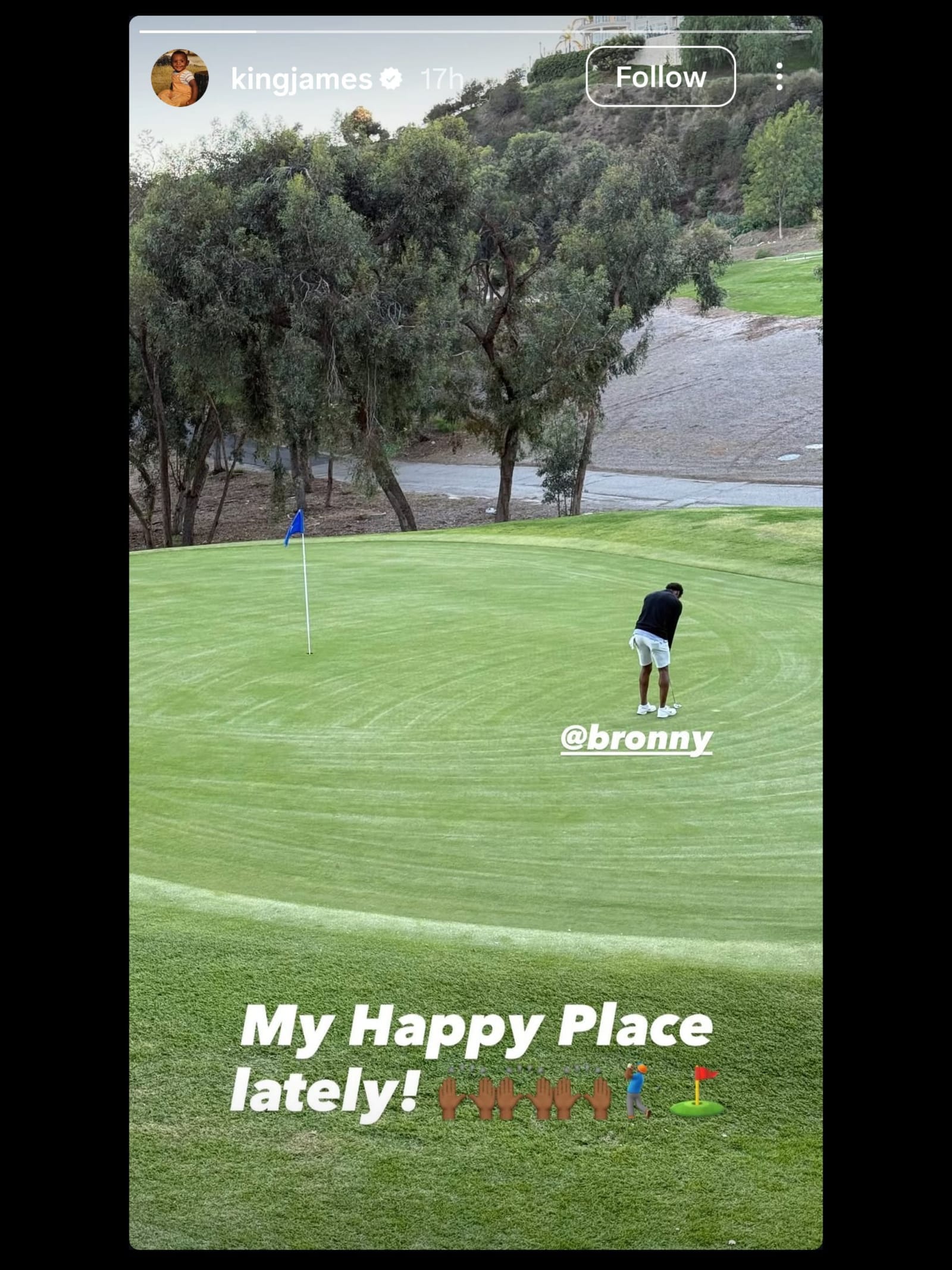 $1.3B-worth LeBron James calls the golf course his "happy place" as he ...