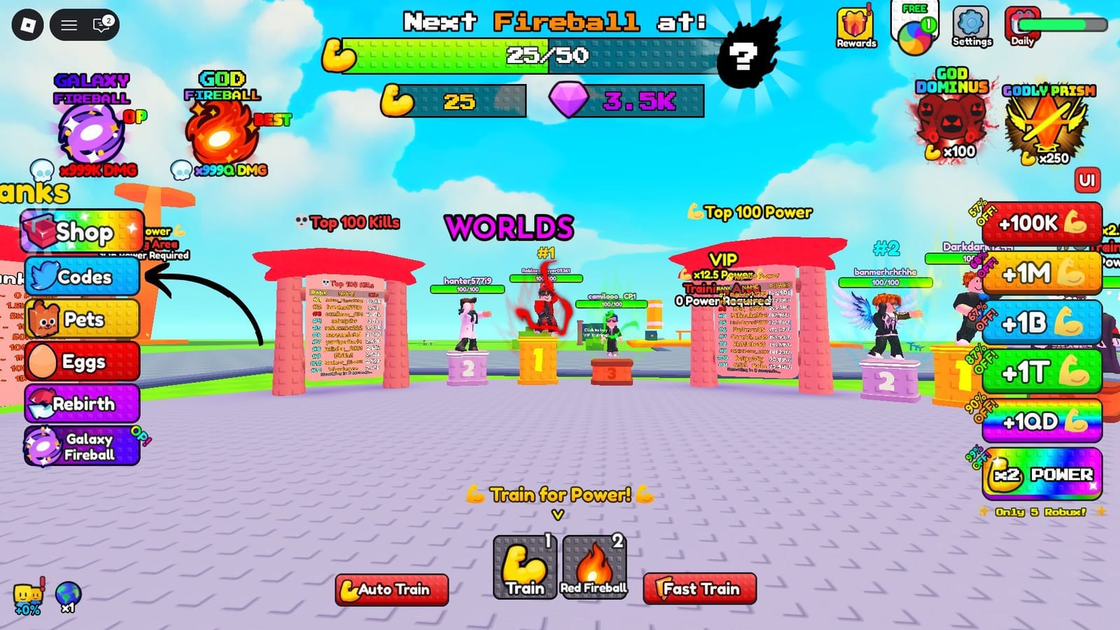Fireball Training codes (December 2025)
