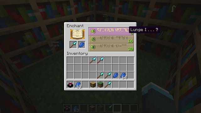 How to get Lunge enchantment in Minecraft