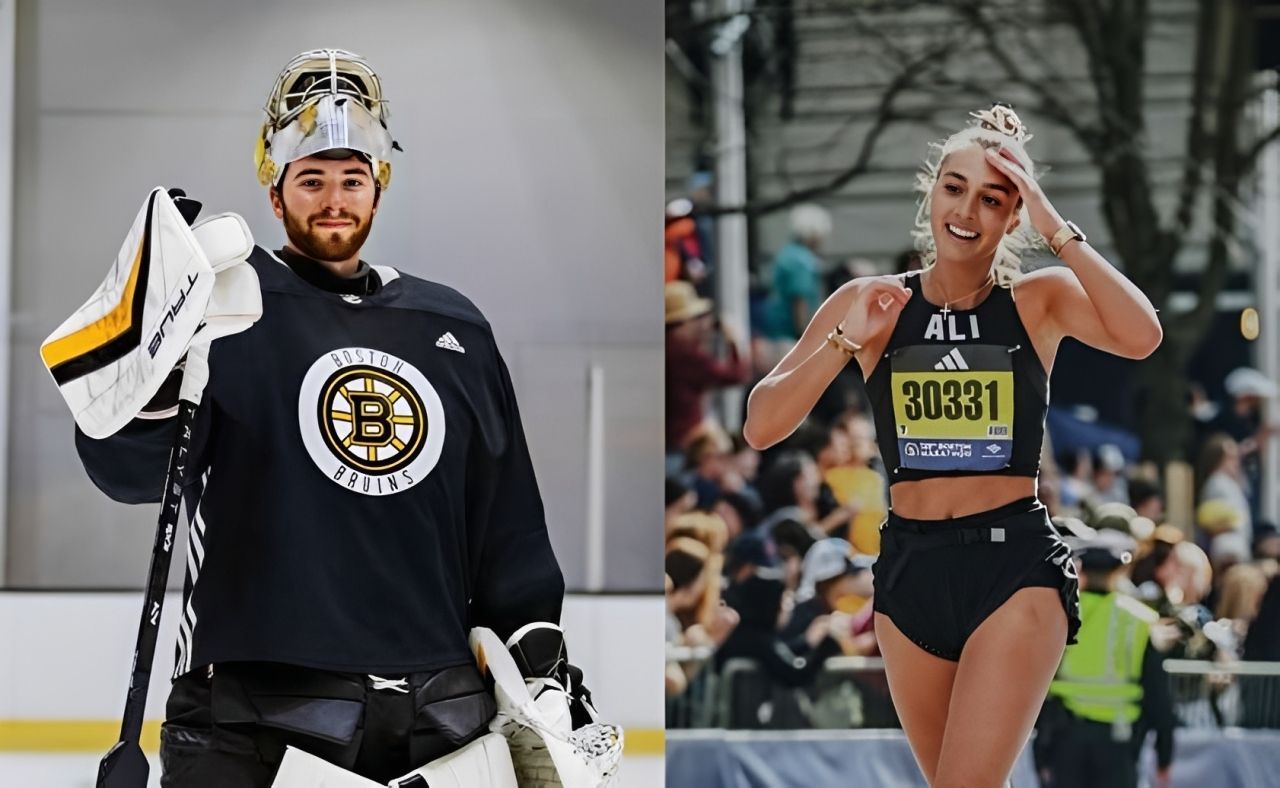 Bruins' Jeremy Swayman and fiancée Alessandra expecting their first baby