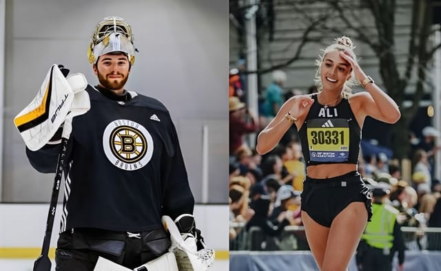 Bruins' Jeremy Swayman and fiancée Alessandra expecting their first baby