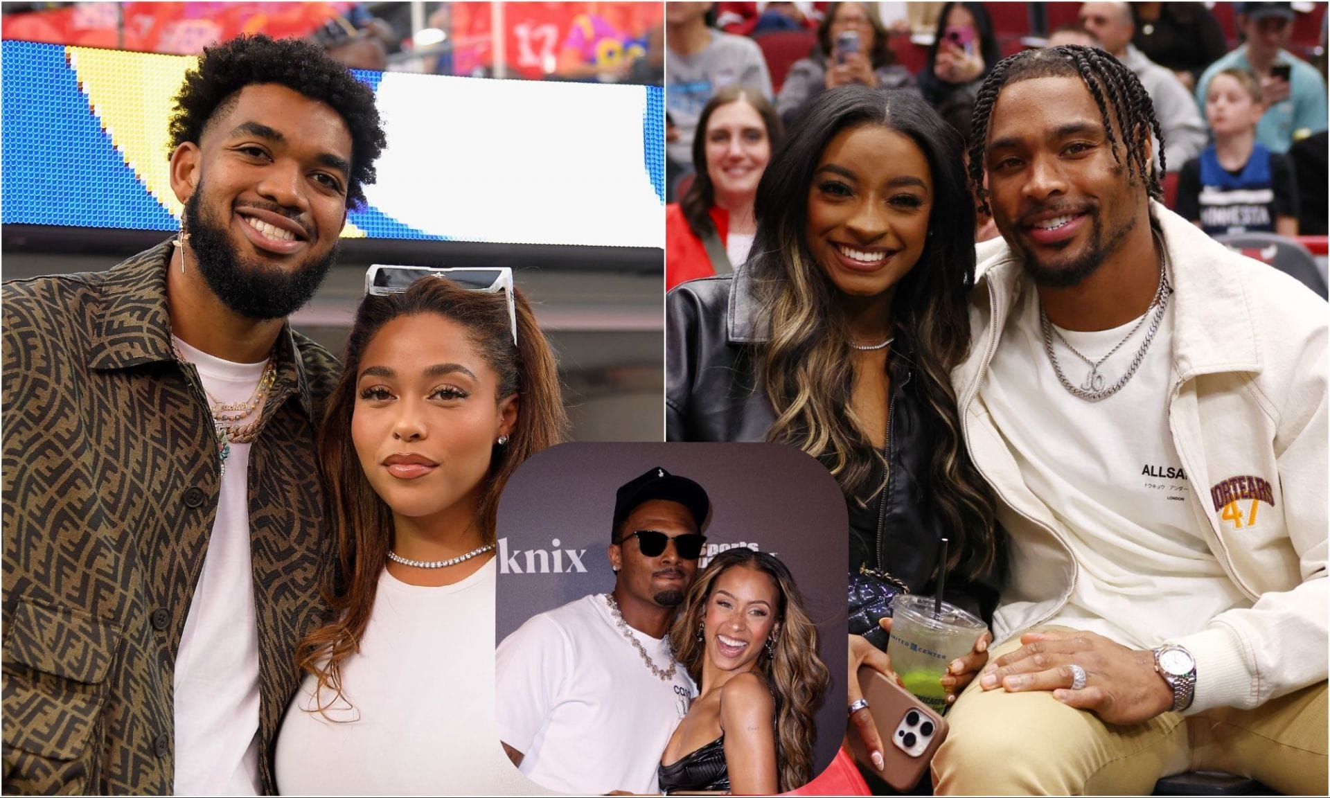 Jordyn Woods and Karl-Anthony Towns' engagement has Simone Biles ...
