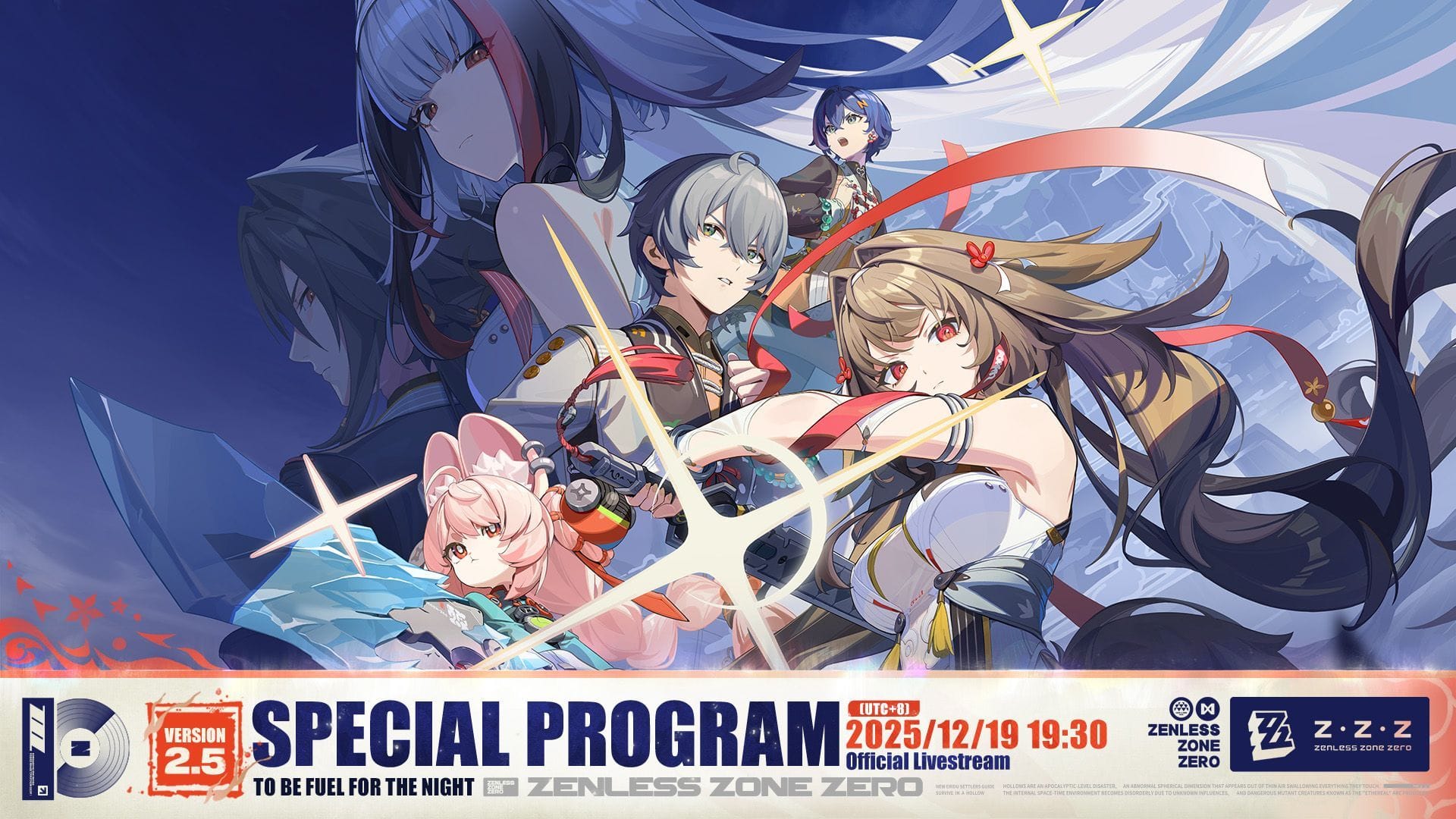 Zenless Zone Zero 2.5 livestream code release date and countdown