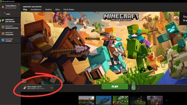 How to get Minecraft Fabric 1.21.11
