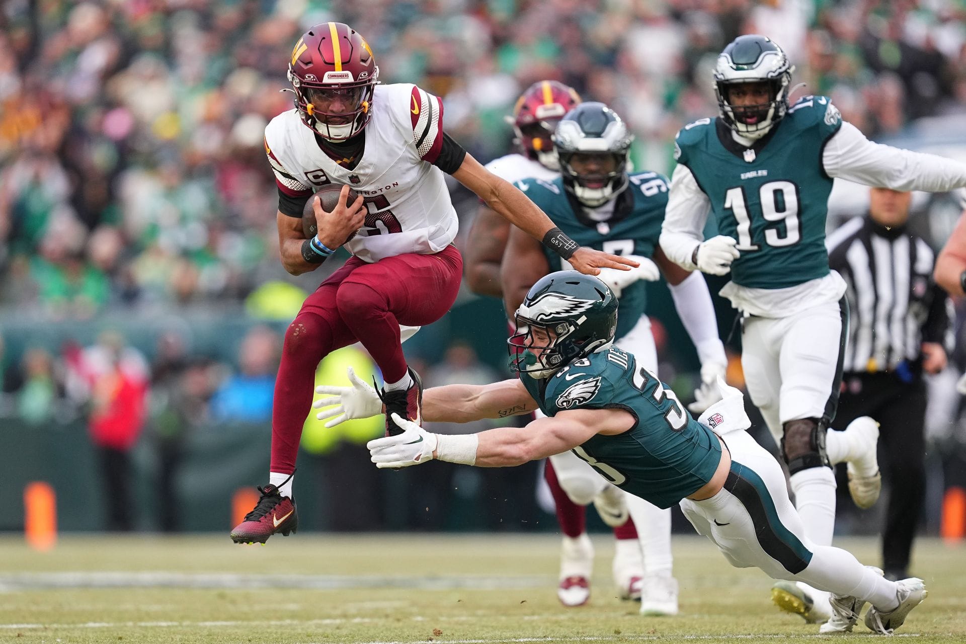Washington Commanders vs. Philadelphia Eagles projected starting lineup ...