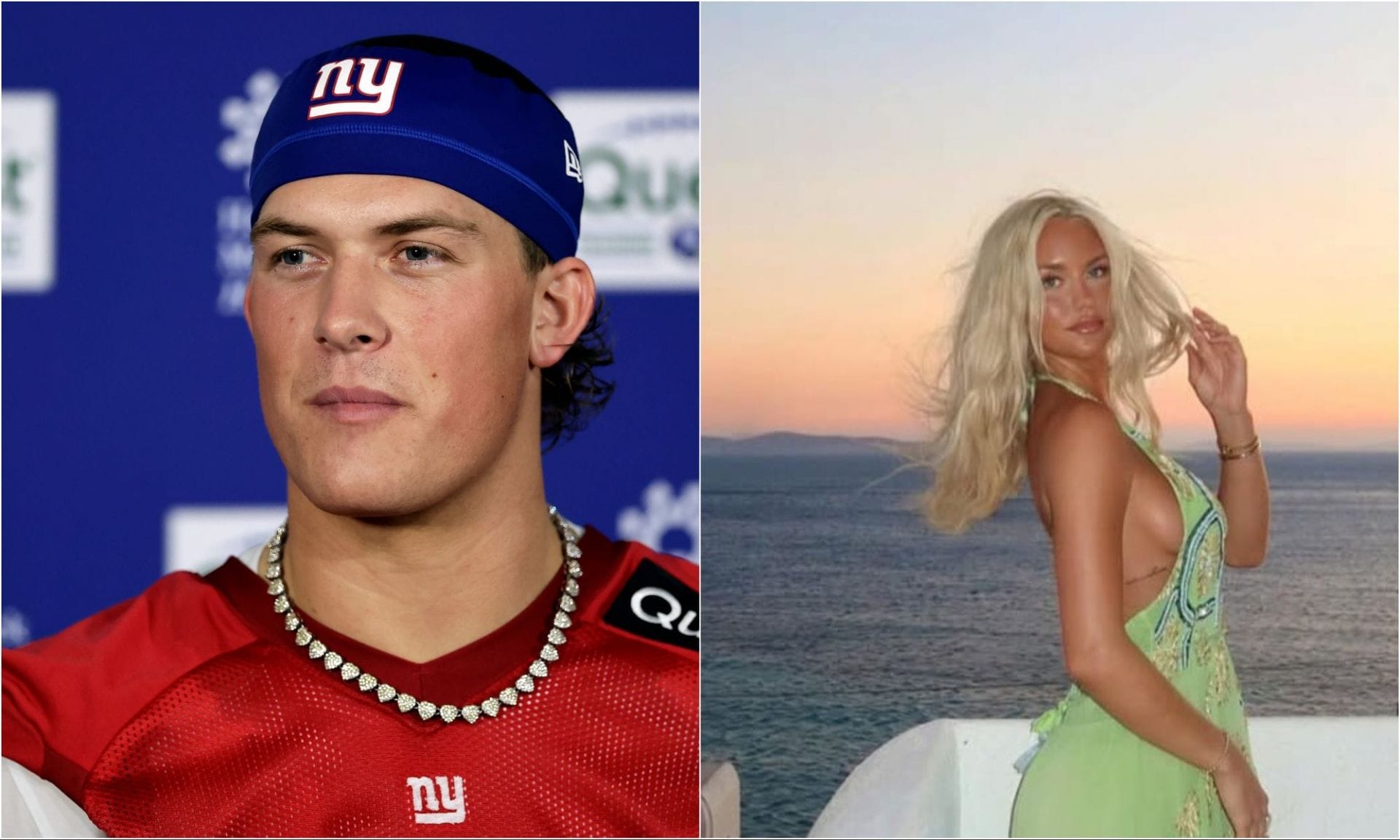 Jaxson Dart's GF Marissa Ayers poses in black and red ring girl costume ...