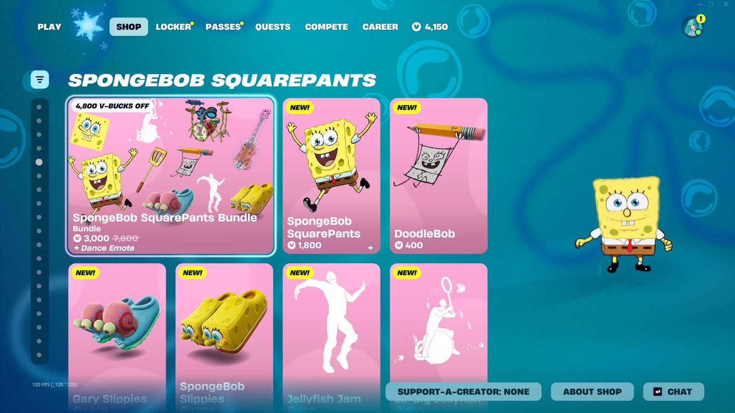 How to get SpongeBob Squarepants Sidekick in Fortnite