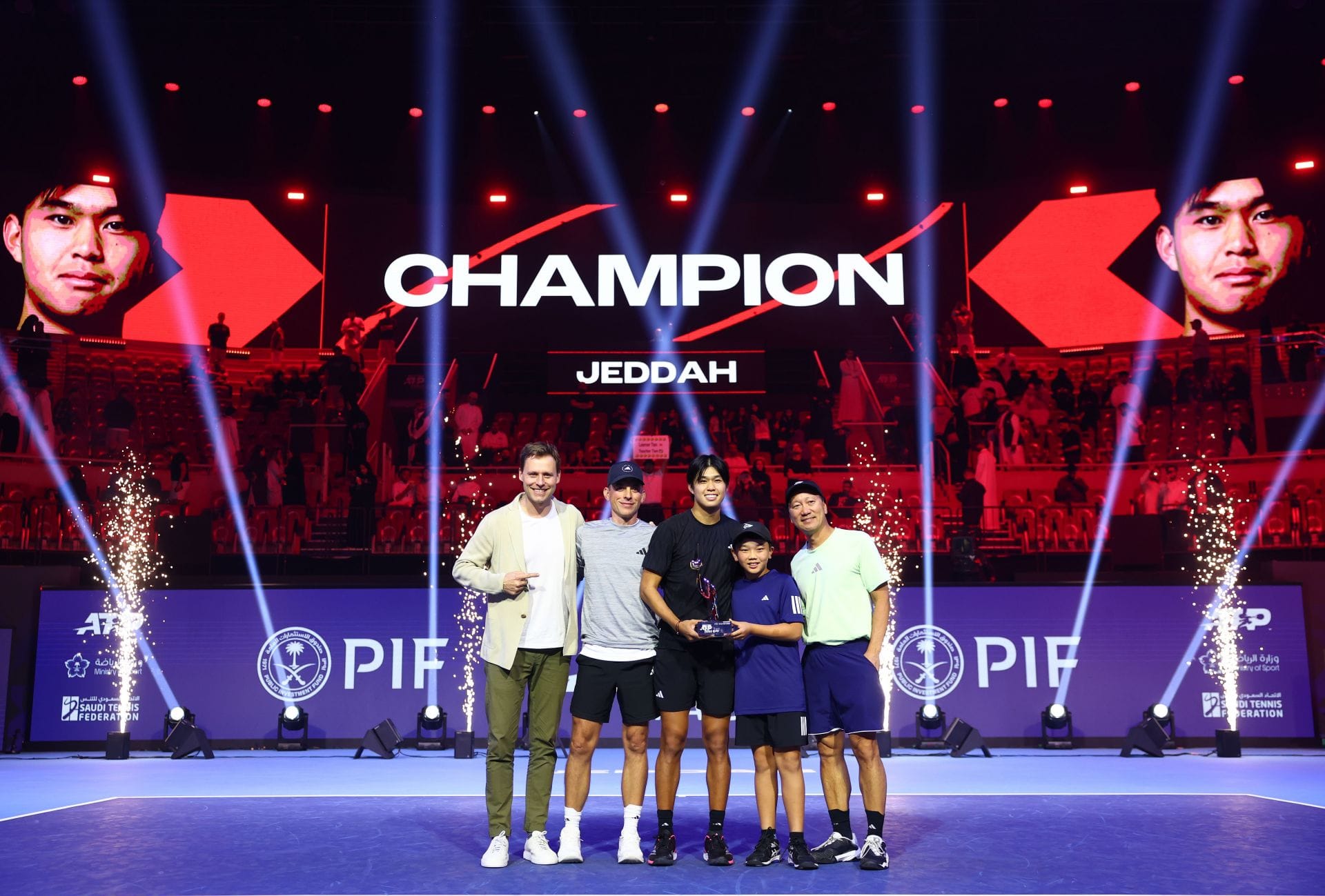 US tennis legend Michael Chang's son makes special appearance with ...