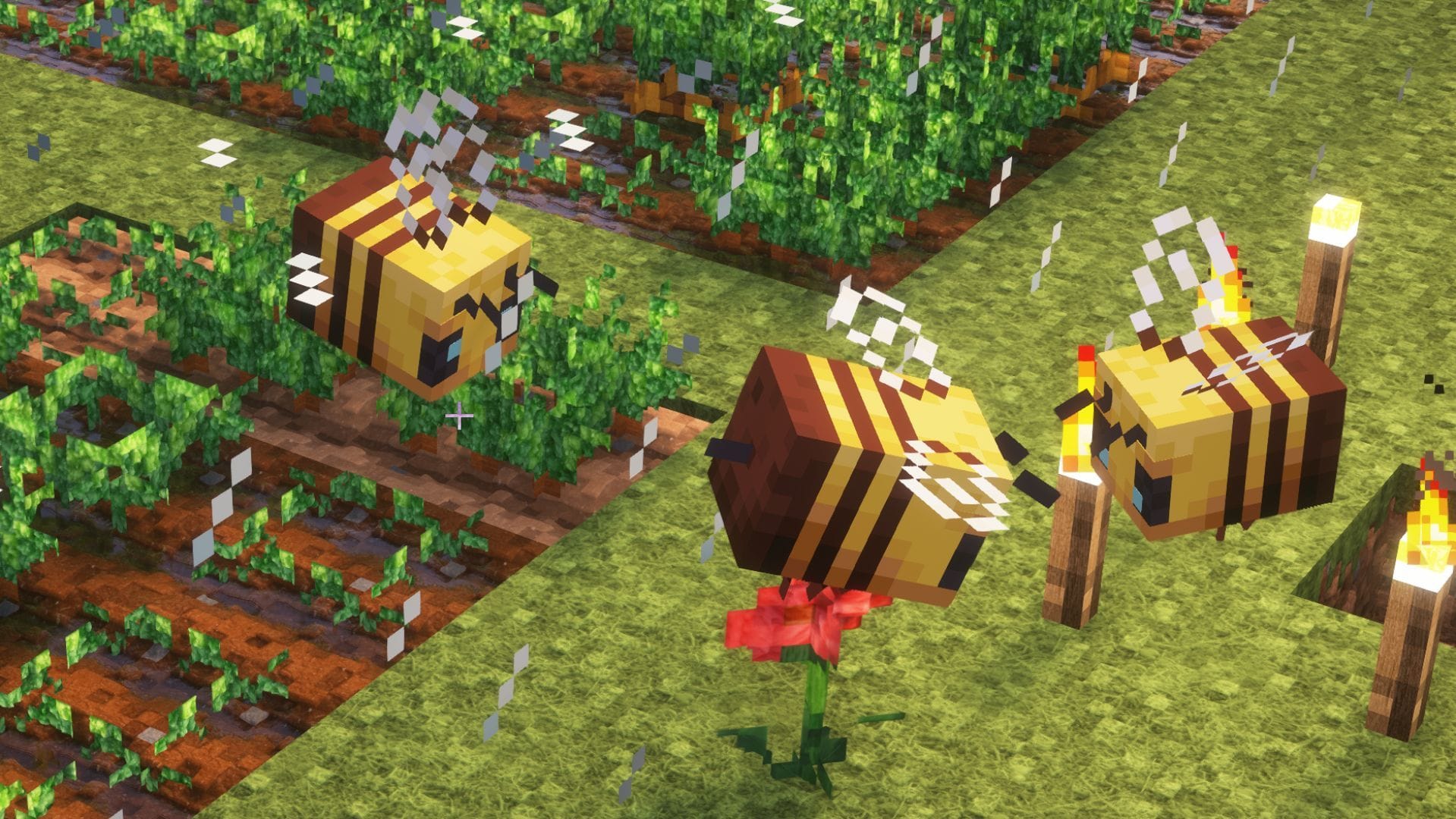 Easiest way to get bees in Minecraft