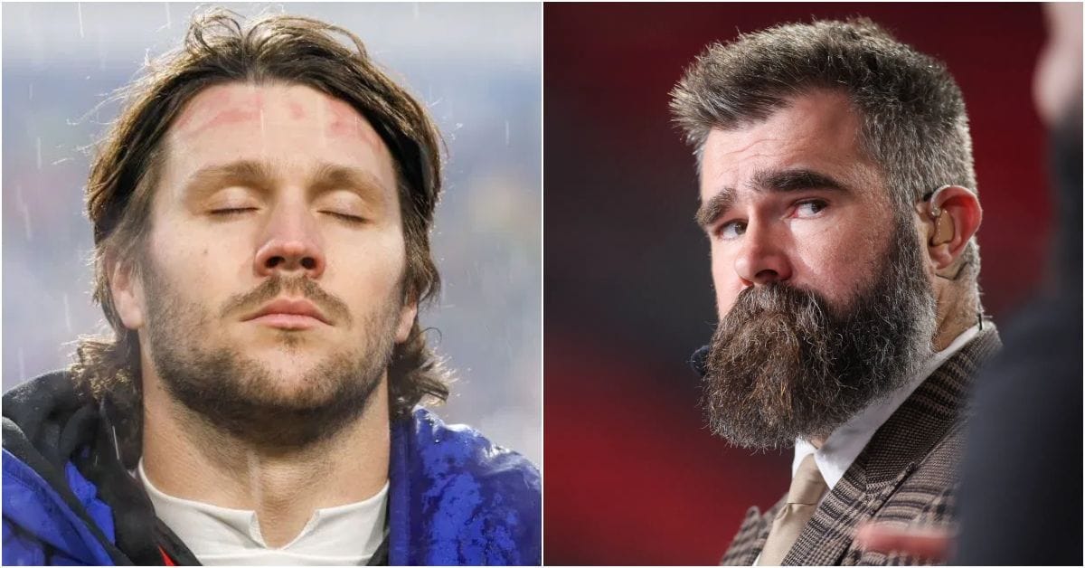 Jason Kelce has blunt criticism of Josh Allen for failed 2-point ...