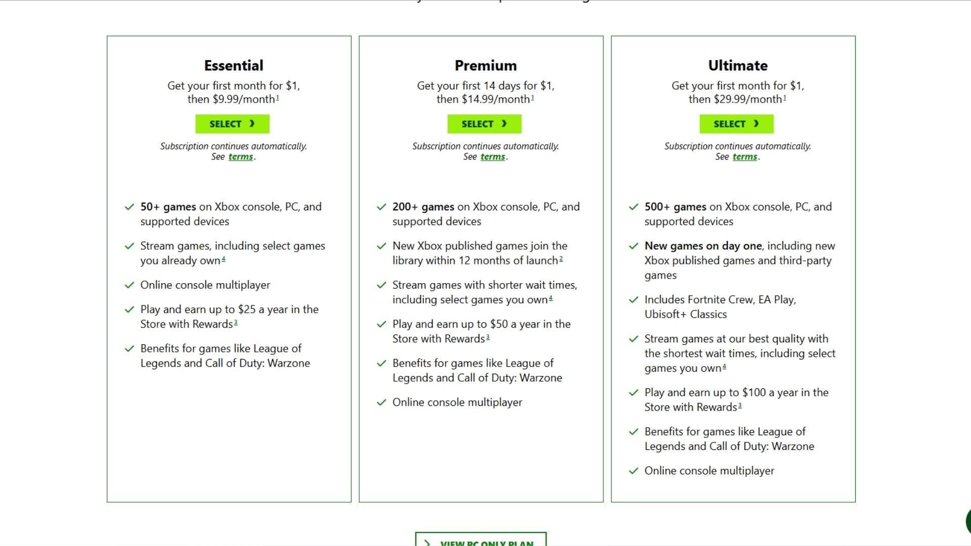 Xbox Game Pass Ultimate offering Fortnite Crew and 1,000 V-Bucks for a ...