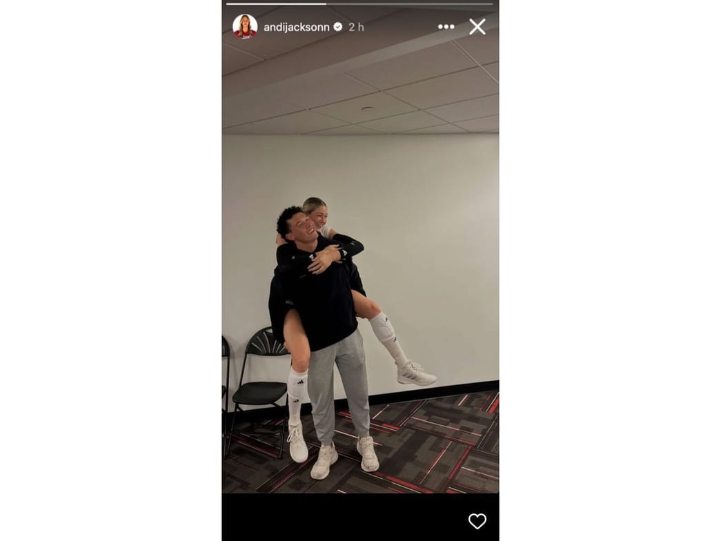 Andi Jackson shares piggyback photo with Boyfriend as Nebraska ...