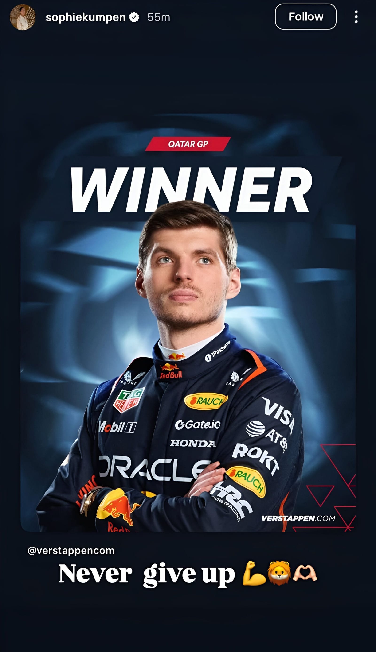 Max Verstappen's mother Sophie Kumpen drops 3-word reaction as the ...