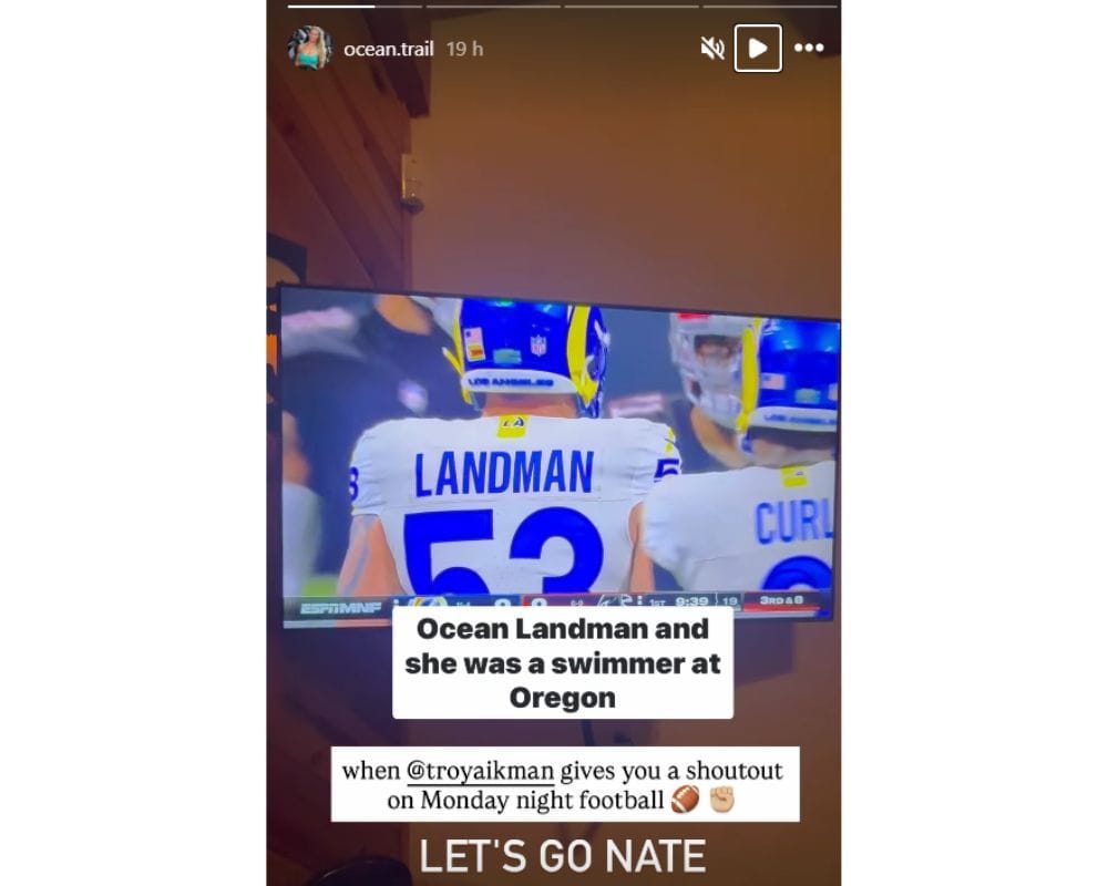 Troy Aikman gets shout out from Rams WR’s “swimmer” sister Ocean ...