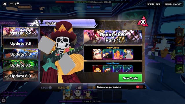 Anime Vanguards Update 10 patch notes