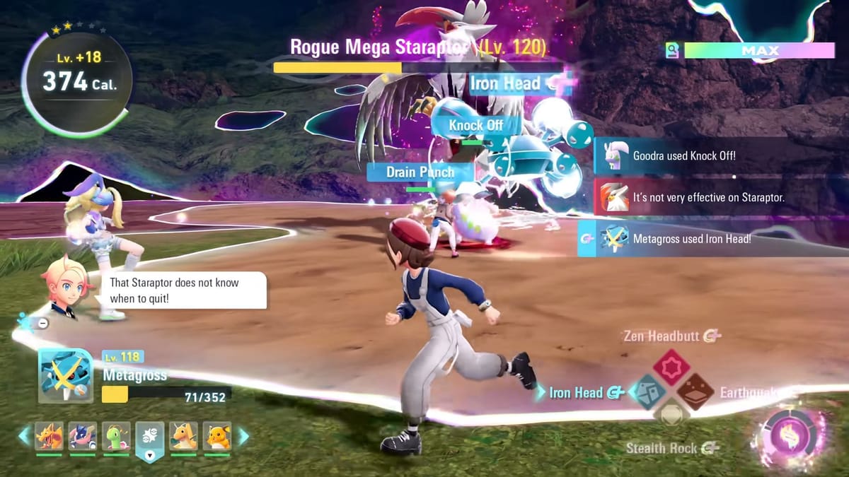 How to defeat Rogue Mega Staraptor in Pokemon Legends Z-A Mega Dimension