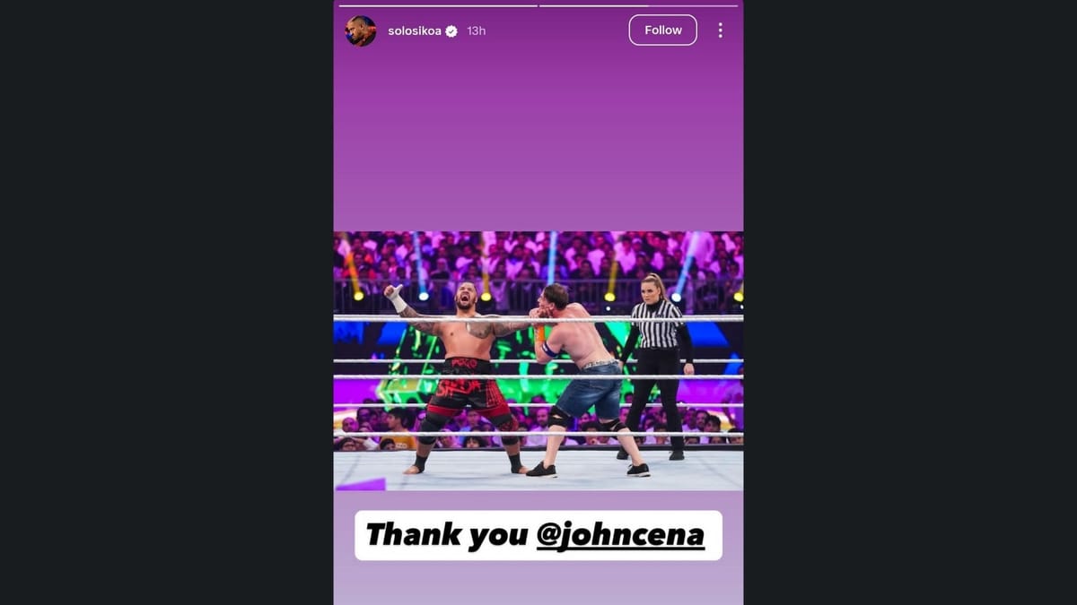 Real-life Bloodline member who destroyed John Cena sends him a message ...