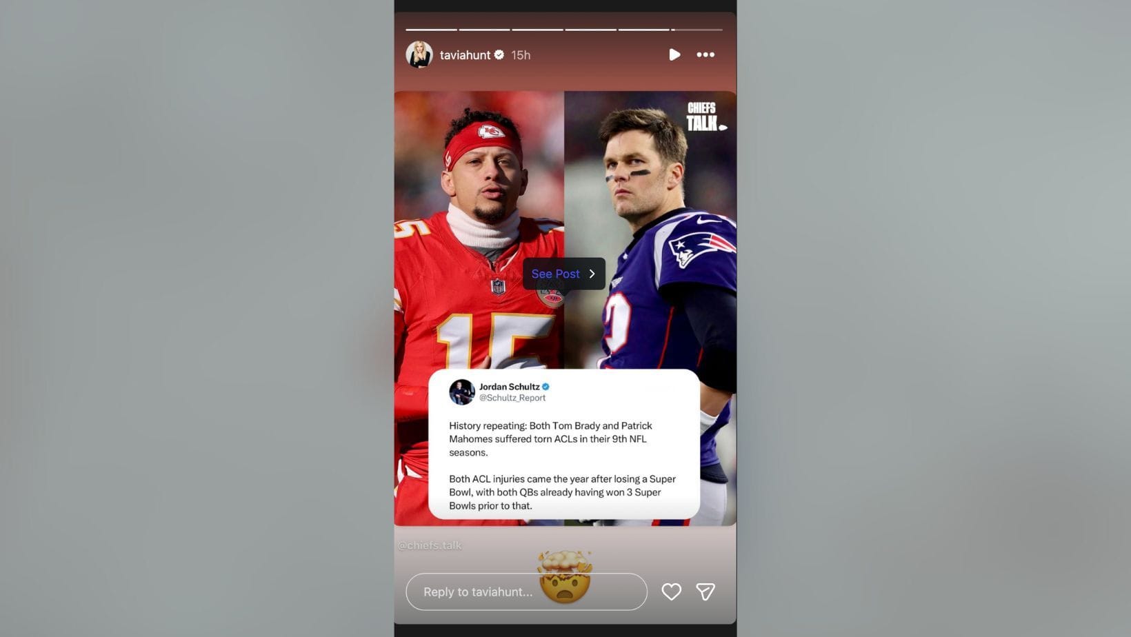 Tom Brady's hidden link with Patrick Mahomes' ACL injury leaves Chiefs ...