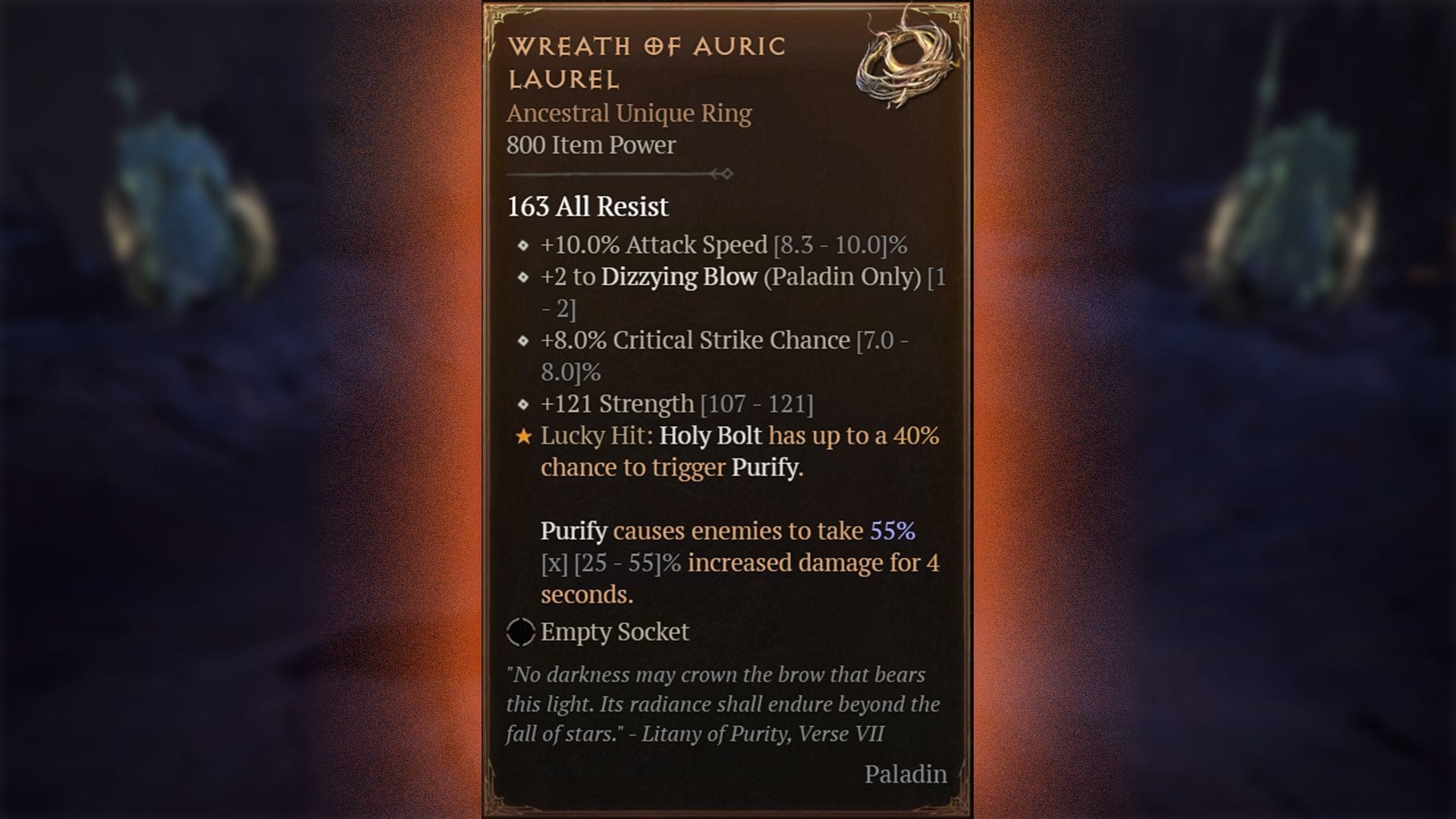 How to get Wreath of Auric Laurel in Diablo 4 and its unique effects
