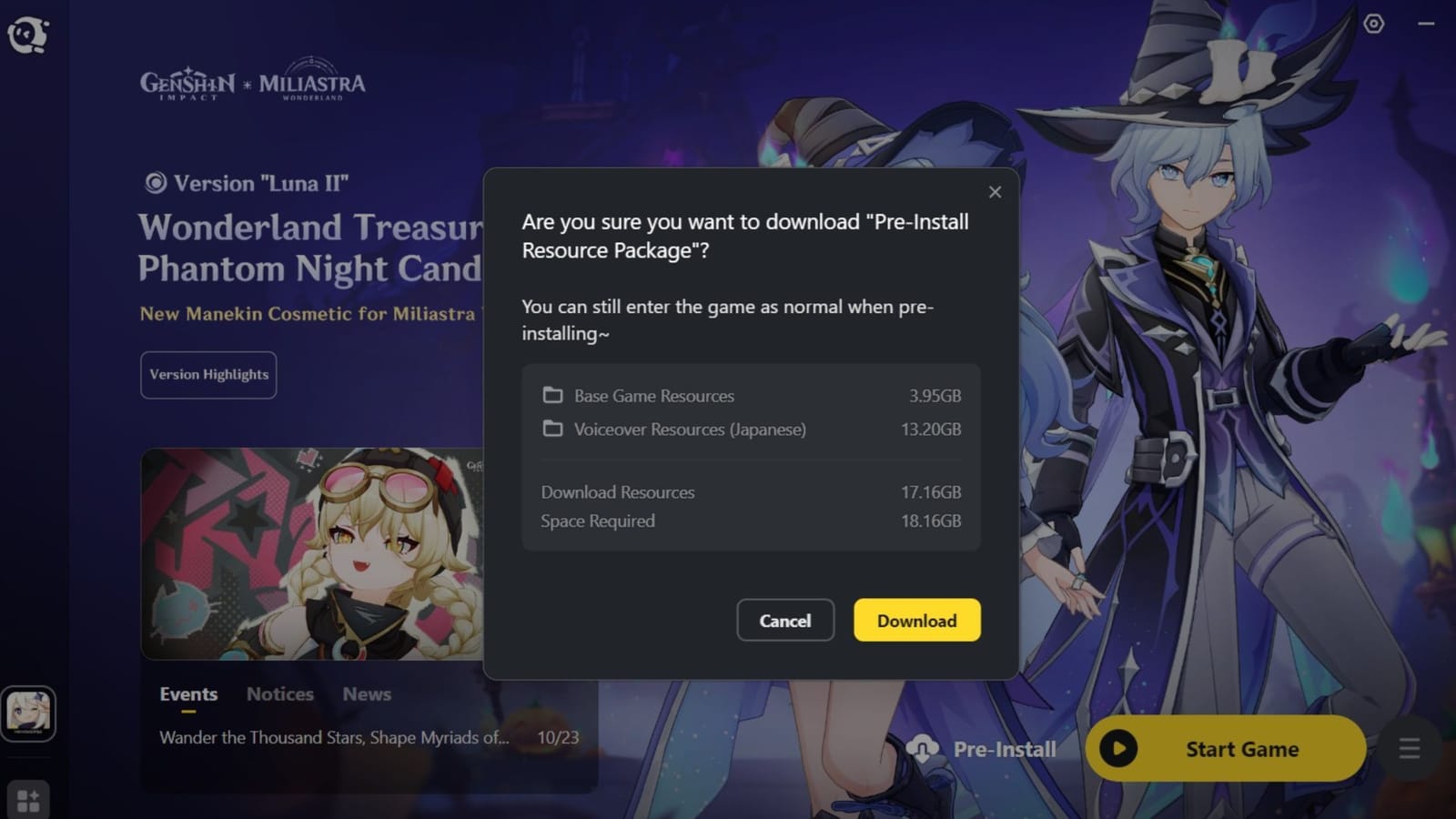 Genshin Impact Luna III maintenance and server downtime schedule