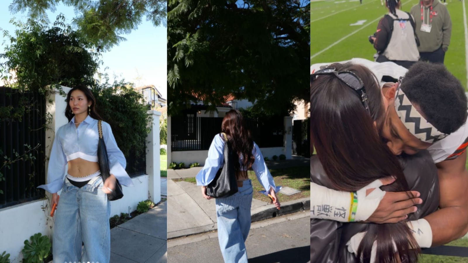 [PICS] Myles Garrett's GF Chloe Kim poses in open pants look while ...