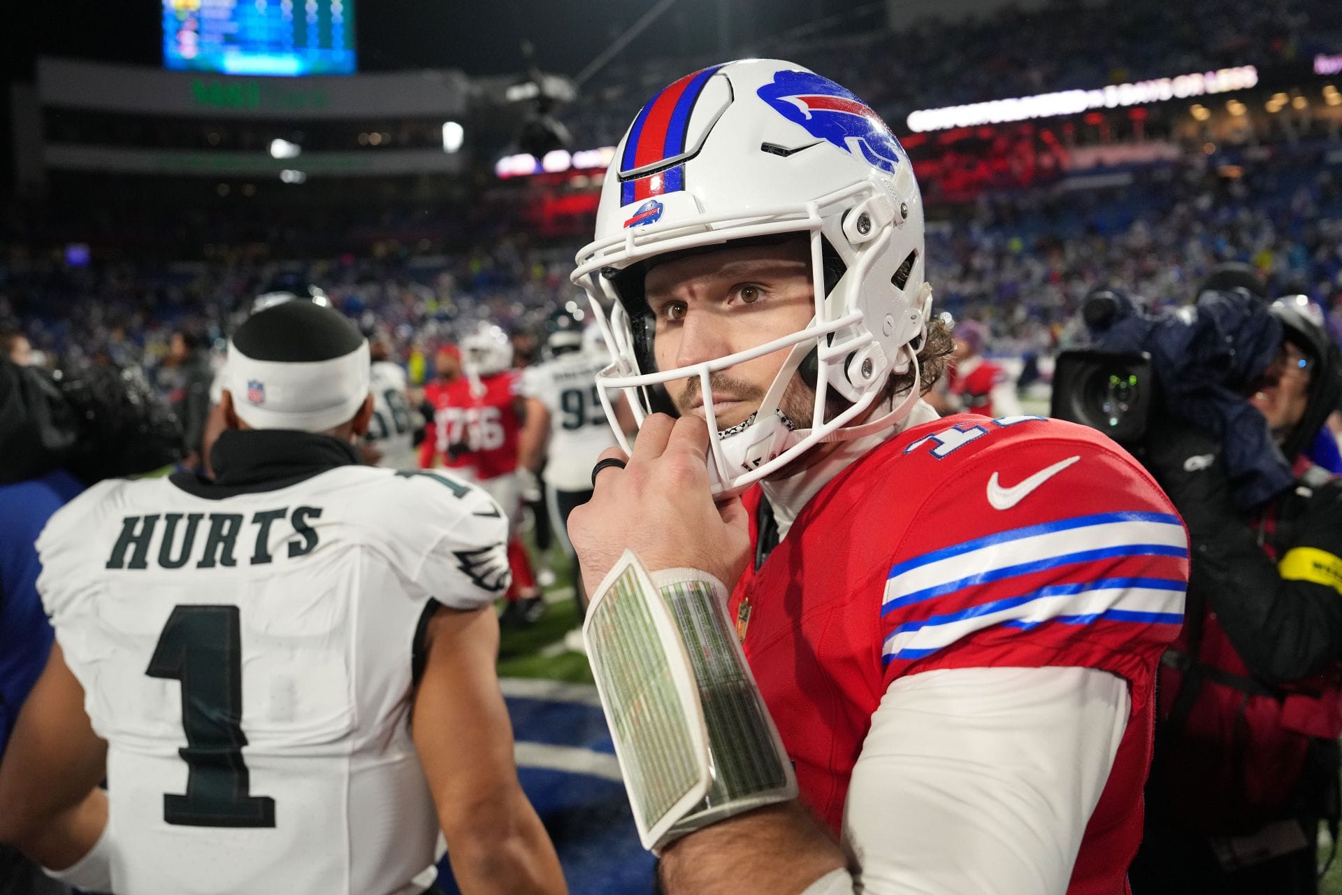 Heartbroken Josh Allen doesn't hold back on failed 2-point conversion ...