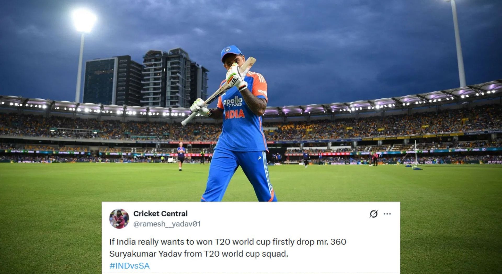 “Drop Mr. 360 Suryakumar Yadav from T20 World Cup squad” – Fans fume ...