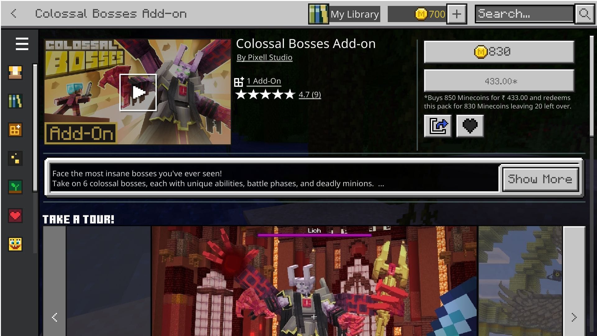 Minecraft Colossal Bosses add-on guide: How to get and play