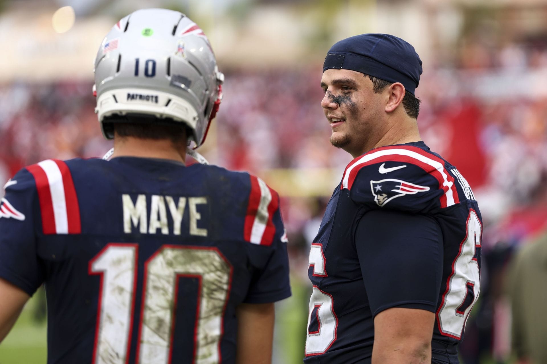 WATCH: Patriots rookie Will Campbell goes viral shirtless chugging beer ...