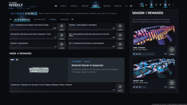 All Warzone and Black Ops 7 Season 1 Week 4 Challenges and rewards