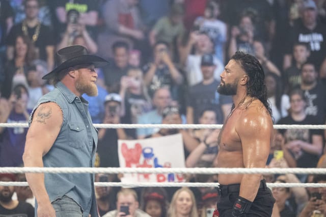 3 Signs WWE is heading for another Brock Lesnar vs. Roman Reigns match ...