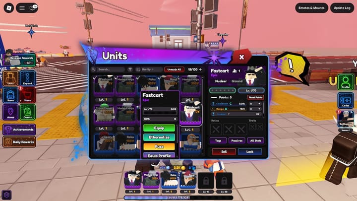 Universal Tower Defense meta units