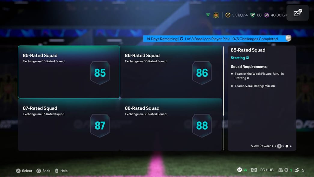 EA FC 26 1 of 3 Base Icon Player Pick SBC: All tasks and cheapest solutions