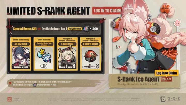 All free rewards in Zenless Zone Zero 2.5 update and how to get them