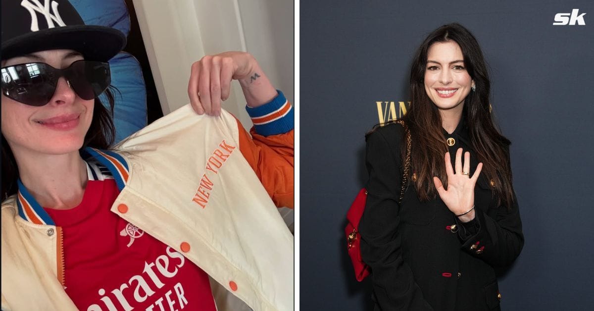 Arsenal fan Anne Hathaway shares cheeky 'Owen goal' message on social ...