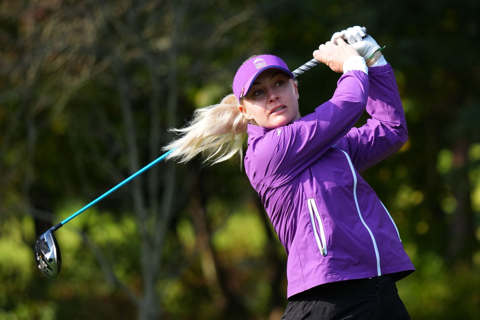 Charley Hull dons white as she spends a "fun morning" by playing a ...