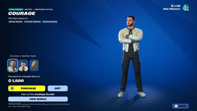 How to get CouRageJD skin in Fortnite