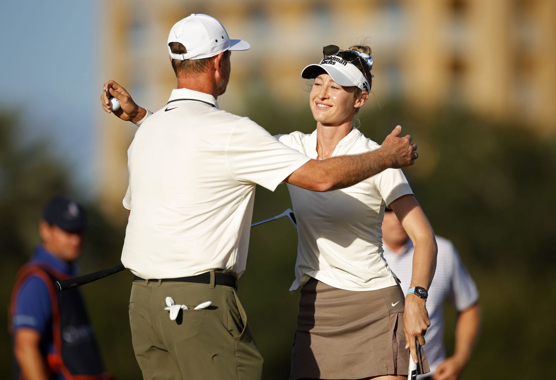 Nelly Korda hilariously saves her dad Petr’s caddie from embarrassment ...