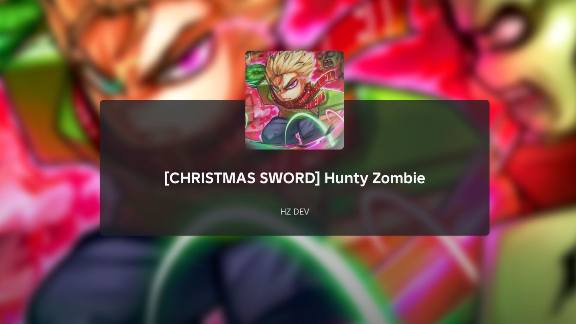 Hunty Zombie Christmas Sword weapon guide