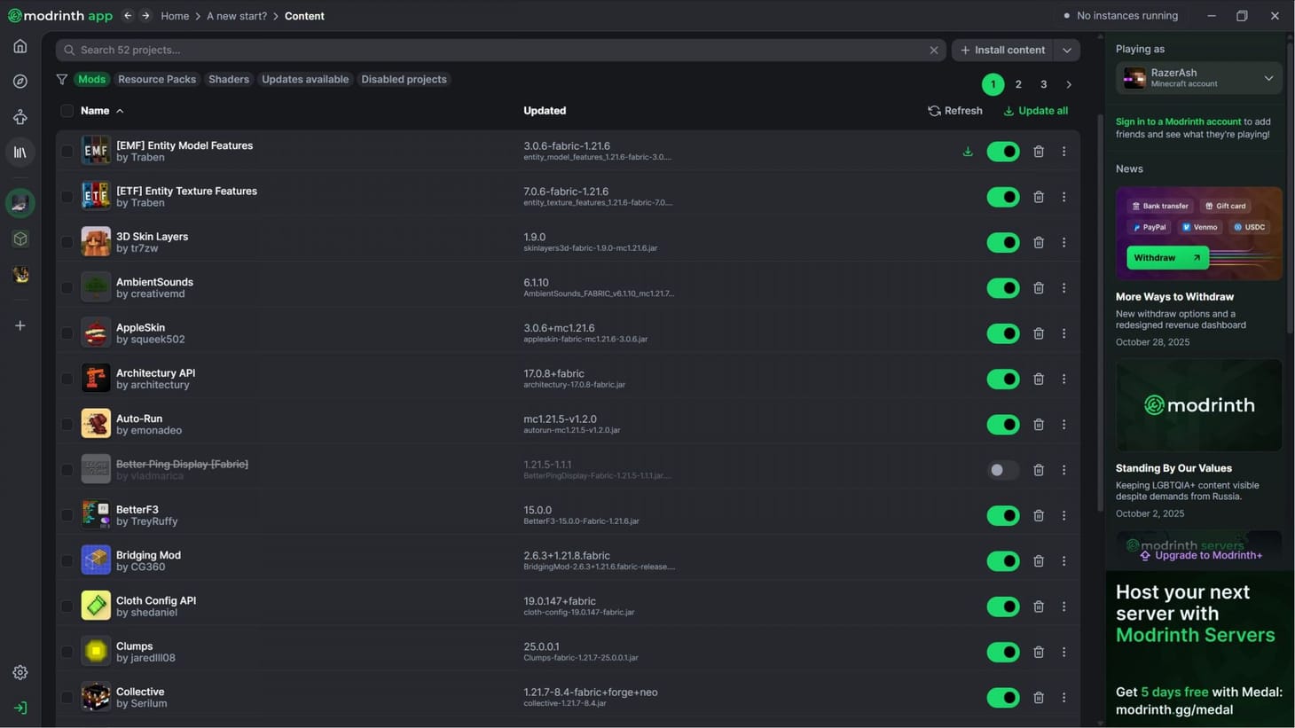 Why following new Minecraft updates can be difficult after modding