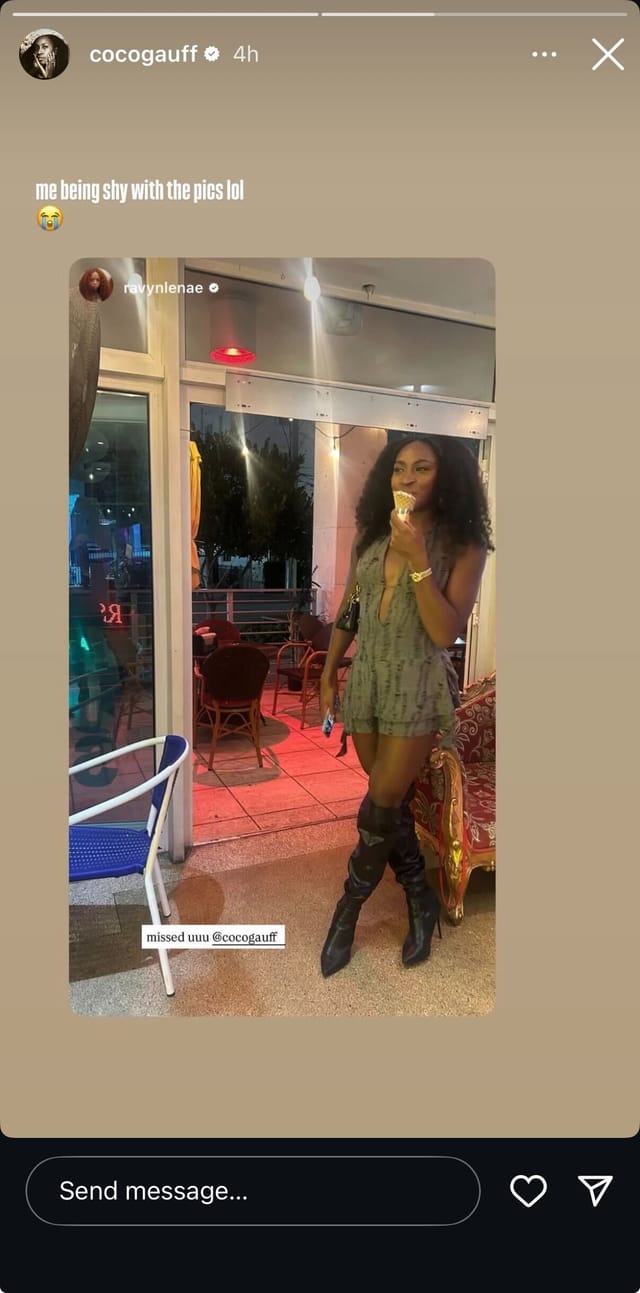 PICTURES: Coco Gauff turns 'shy' while stepping out in stylish outfit ...