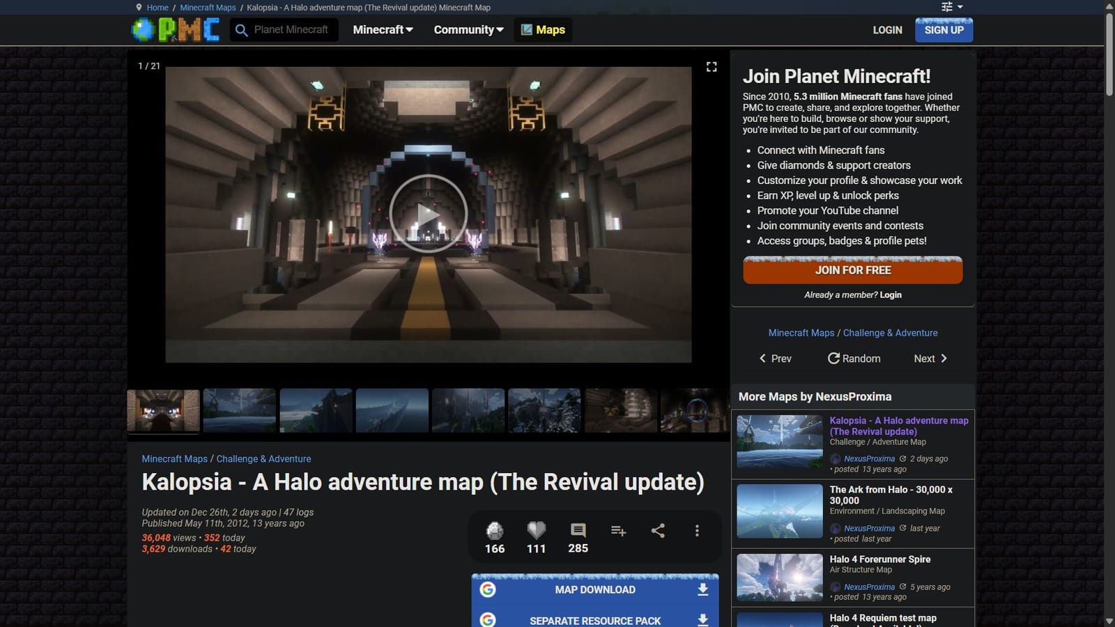 Halo-inspired Minecraft custom map receives major revival update