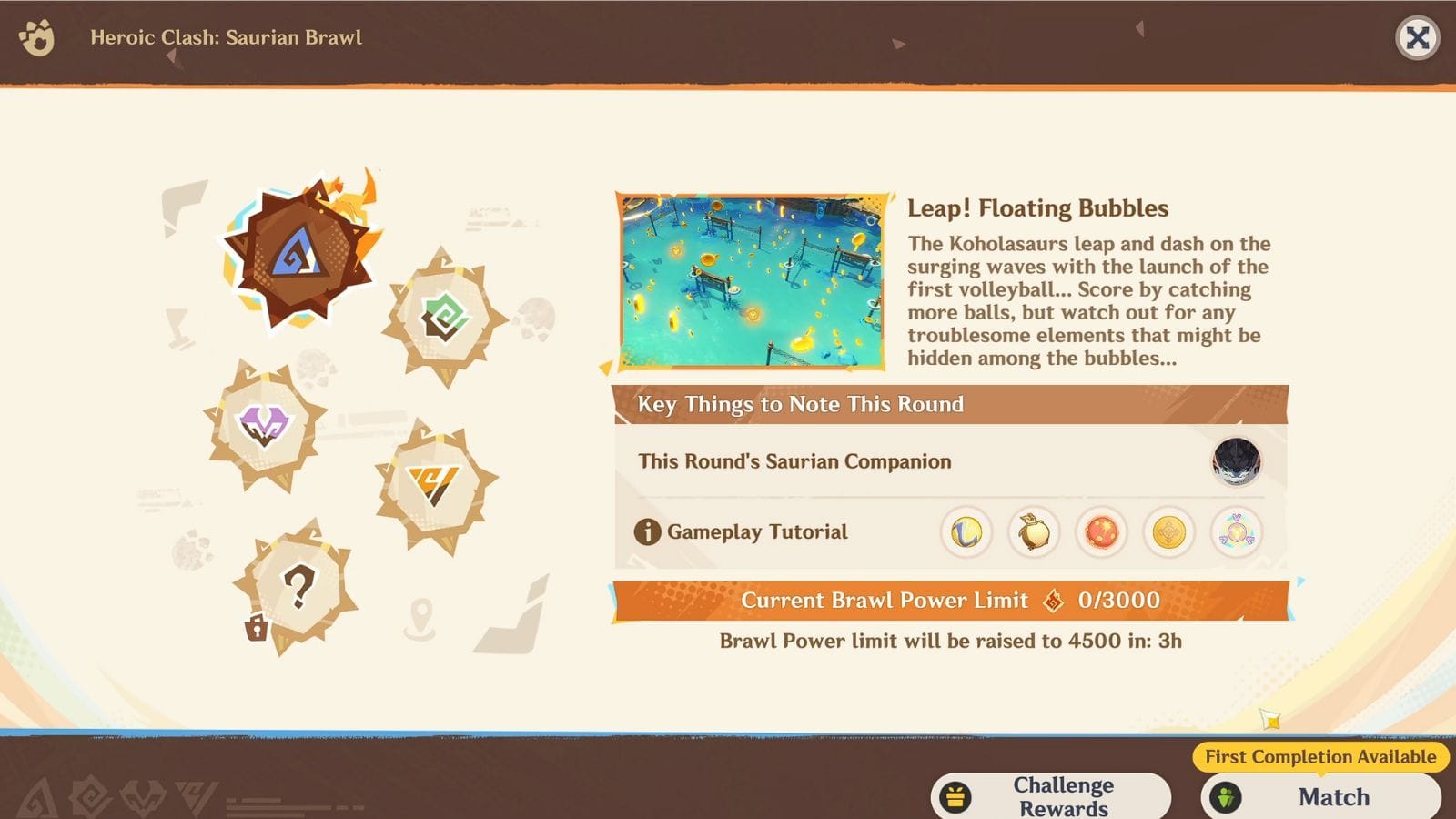 Genshin Impact Heroic Clash: Saurian Brawl event guide