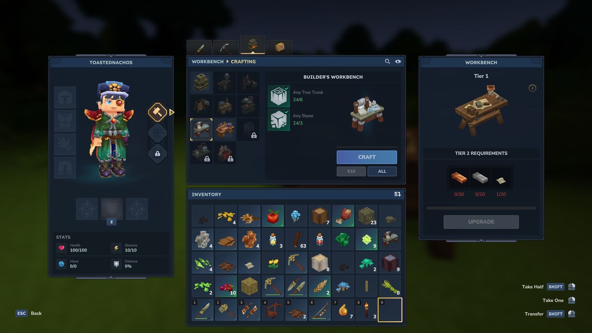 How to make and use Builder's Workbench in Hytale