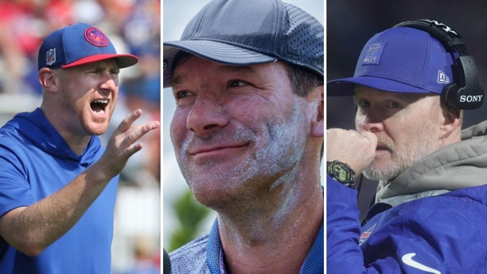 Tony Romo makes his feelings known on Bills replacing Sean McDermott with Joe Brady as HC