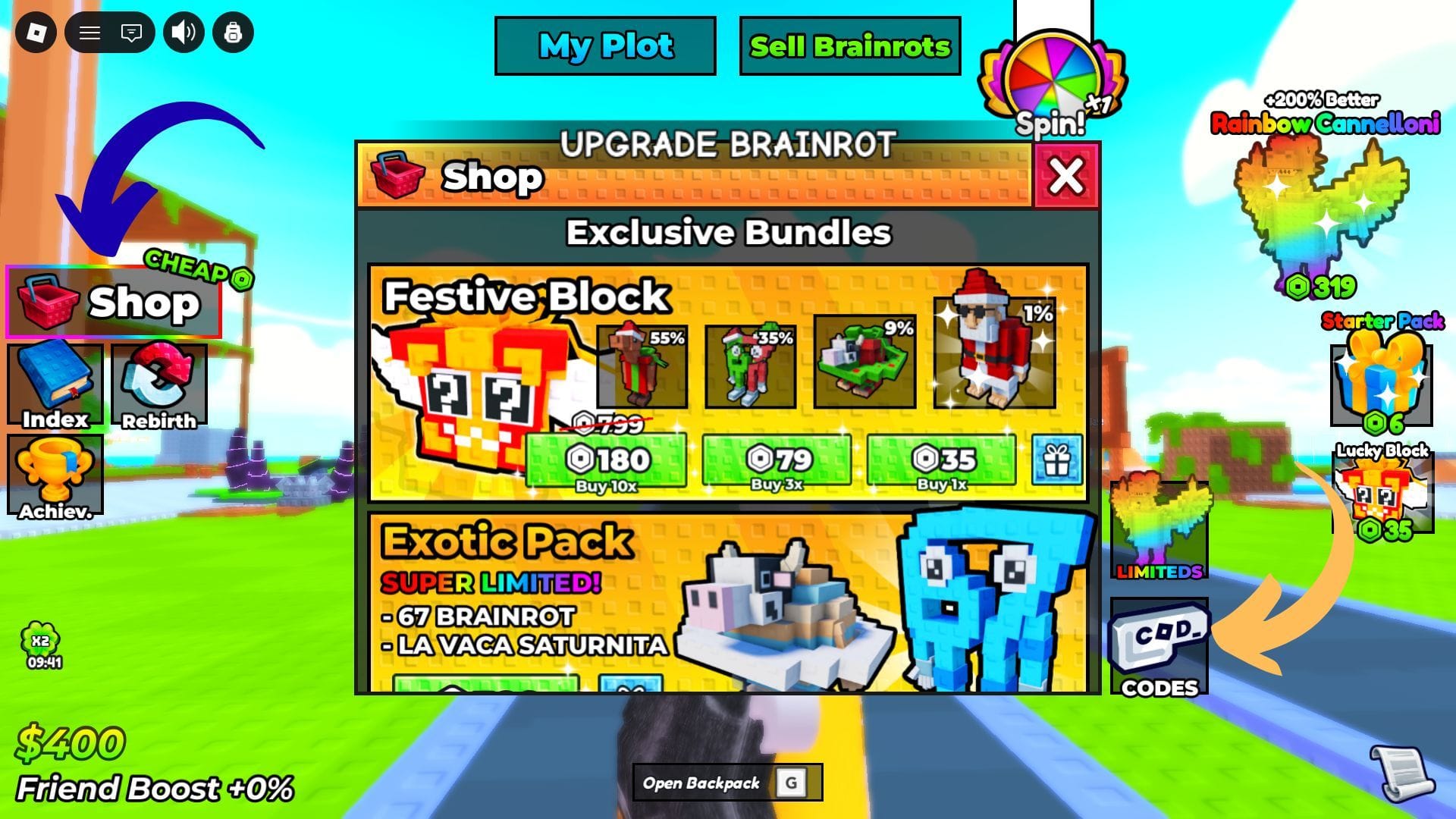 My Fishing Brainrots codes (January 2026)