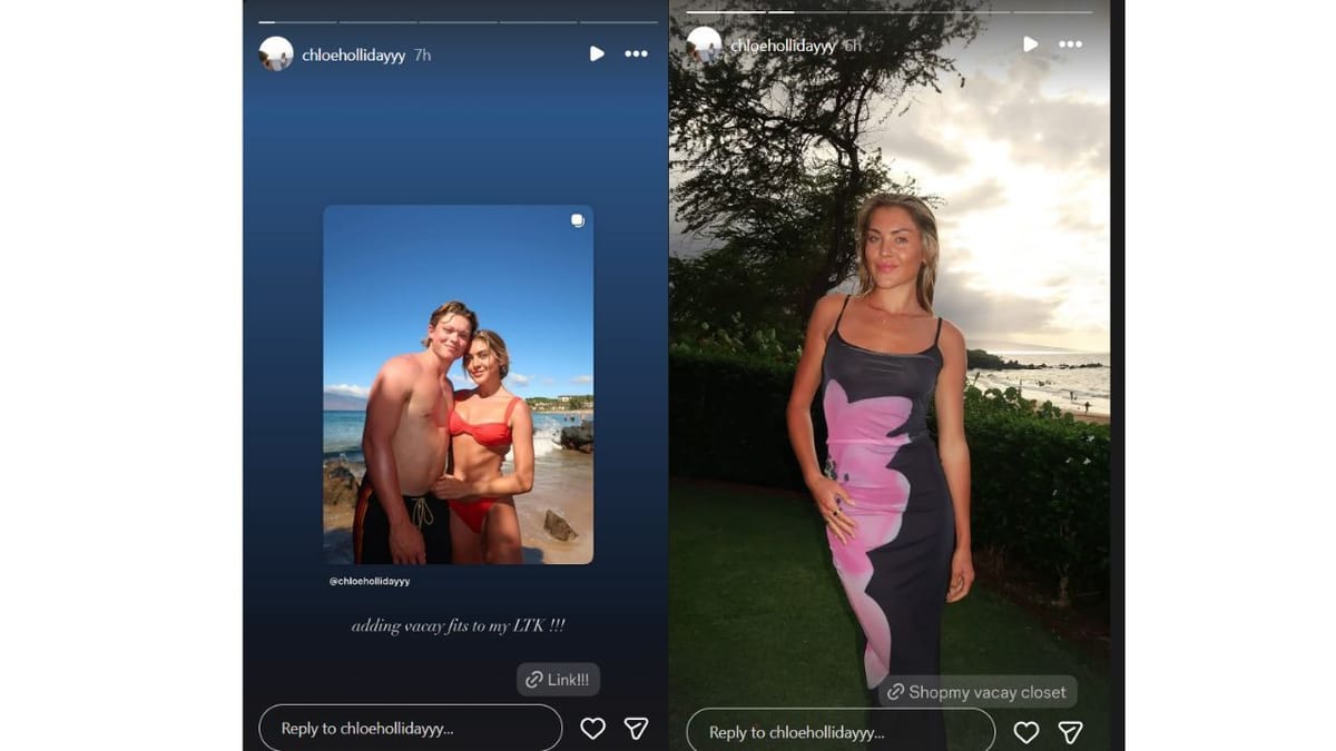 Jackson Holliday’s wife Chloe soaks up the sun in red bikini while ...