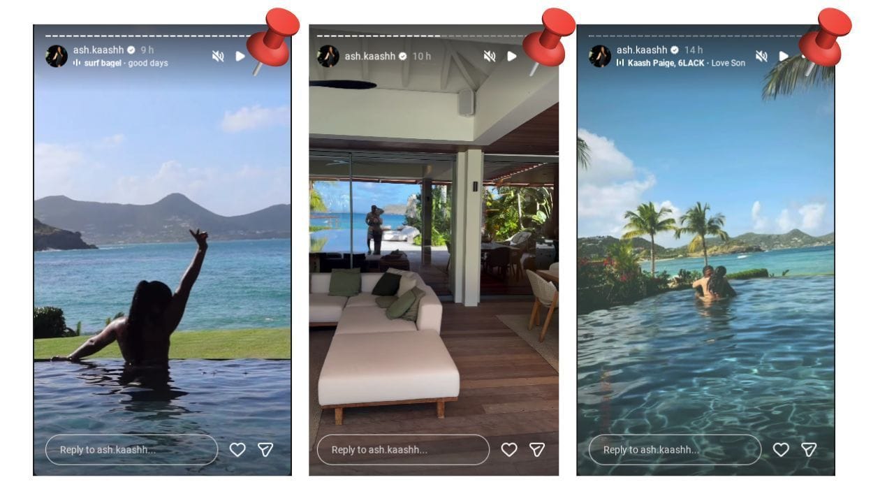 Josh Jacobs' GF Ash Kaashh drops swimsuit-clad photodump from St. Barts ...