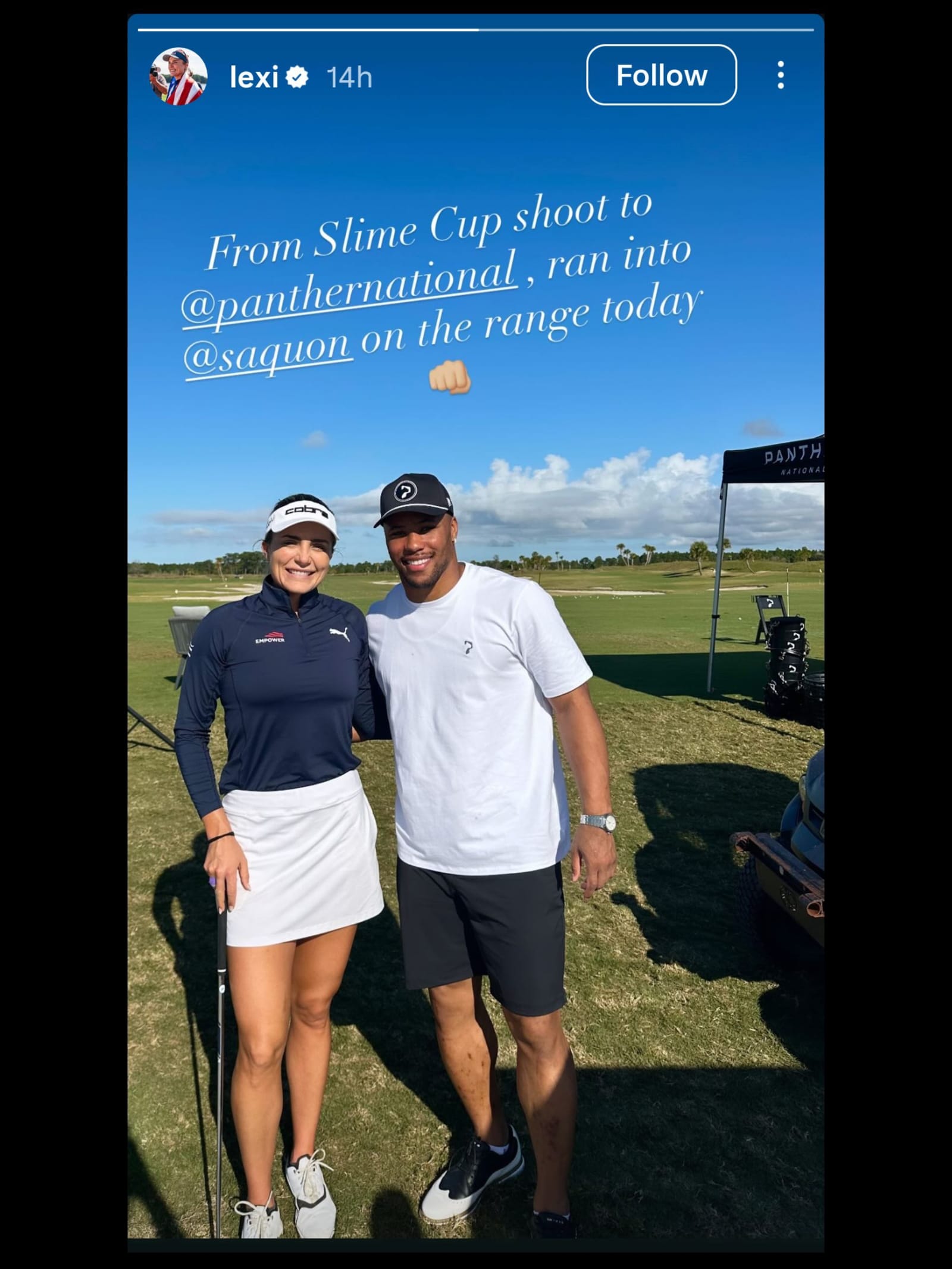 Lexi Thompson 'runs into' $30M-worth NFL star during pre-LPGA season ...
